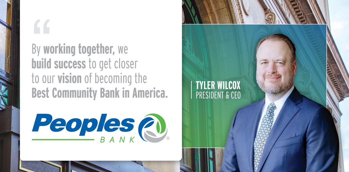 Peoples Bank Celebrates Promotion of Tyler Wilcox to President and CEO
